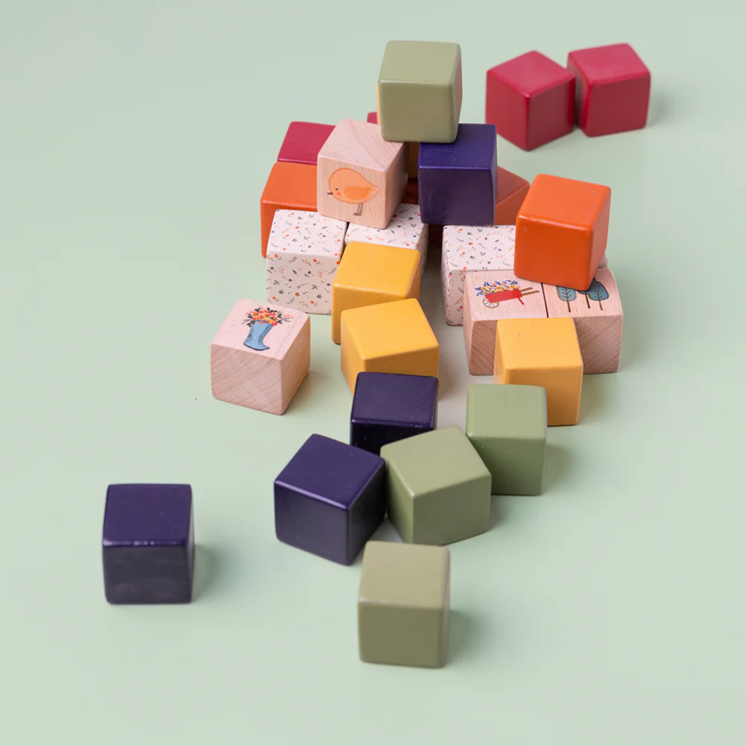 Grow Baby Building Blocks - Little Greyton ~ 28 piece set