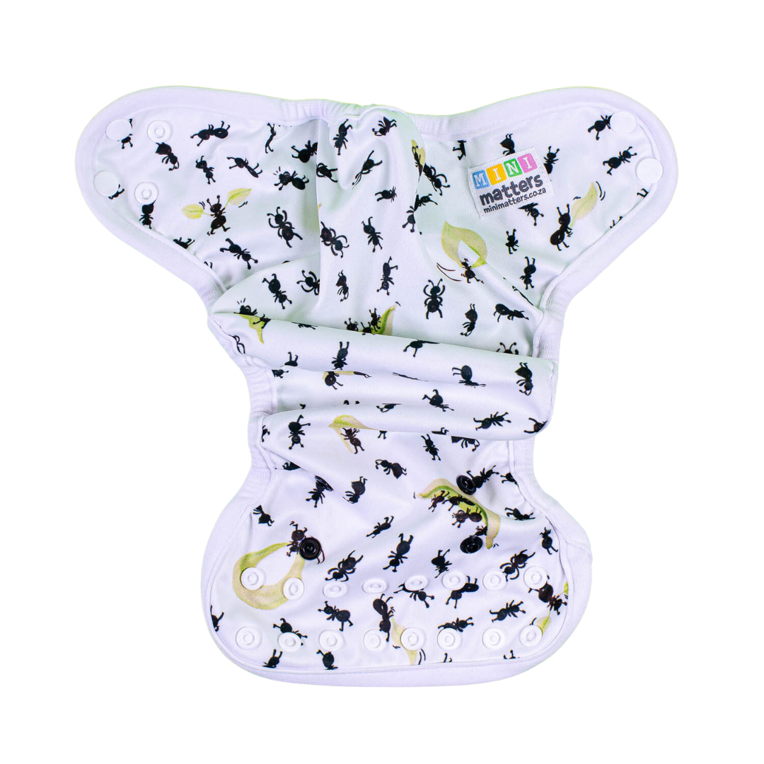 Mini matters PUL cover - newborn - Ants in my pants